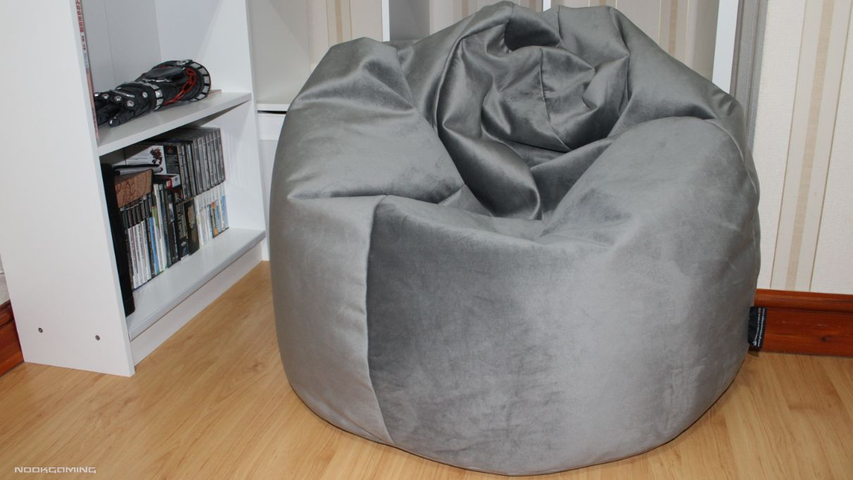 Designer Velvet Hi-Back Gamer Bean Bag - Review - NookGaming